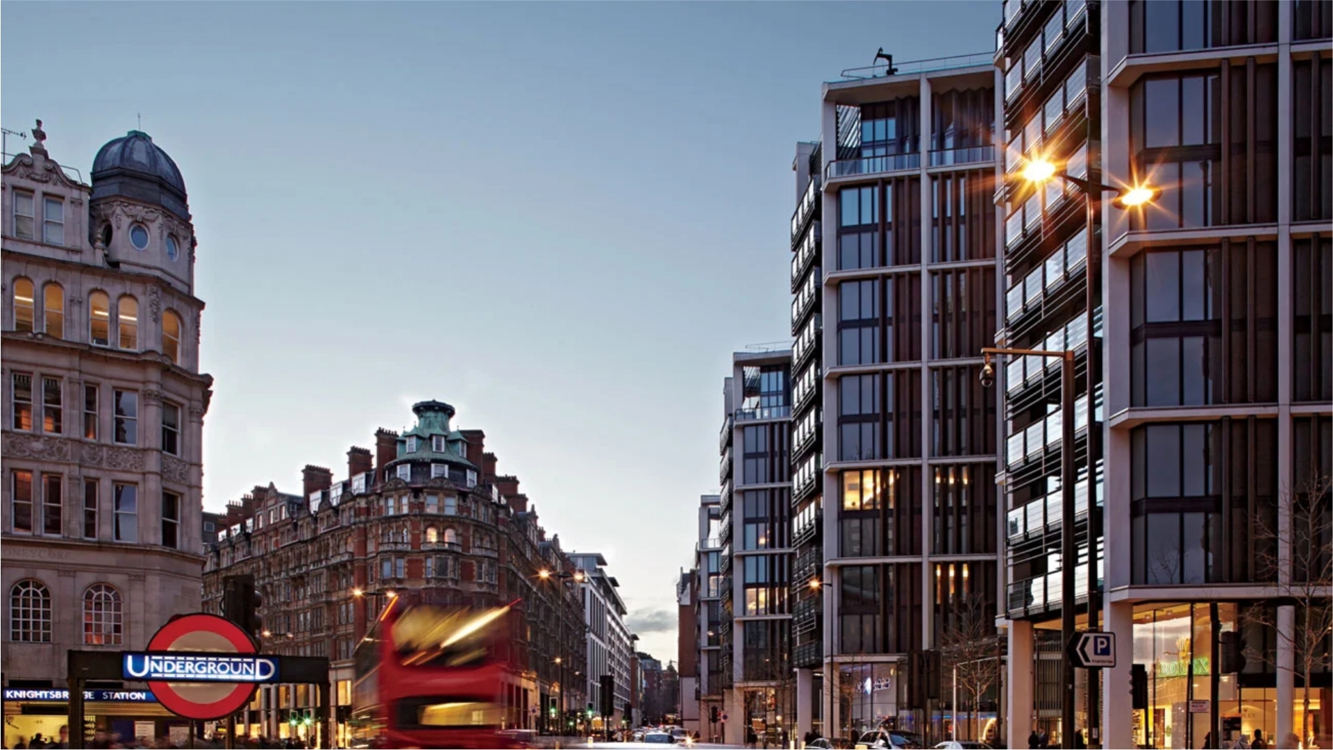 One Hyde Park is a luxury residence near Buckingham Palace in Knightsbridge